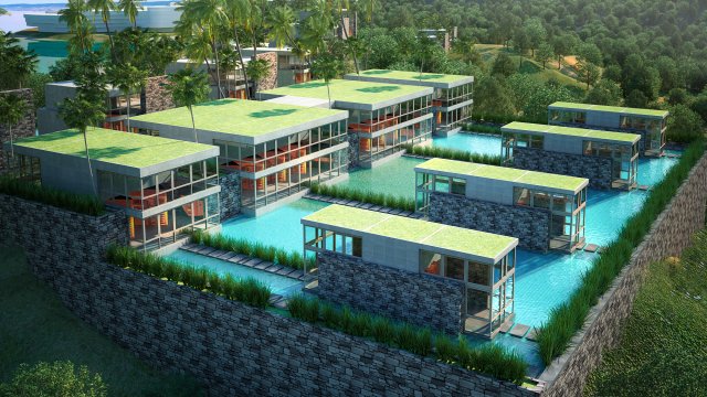 buildings of resort 3D Model in Buildings 3DExport
