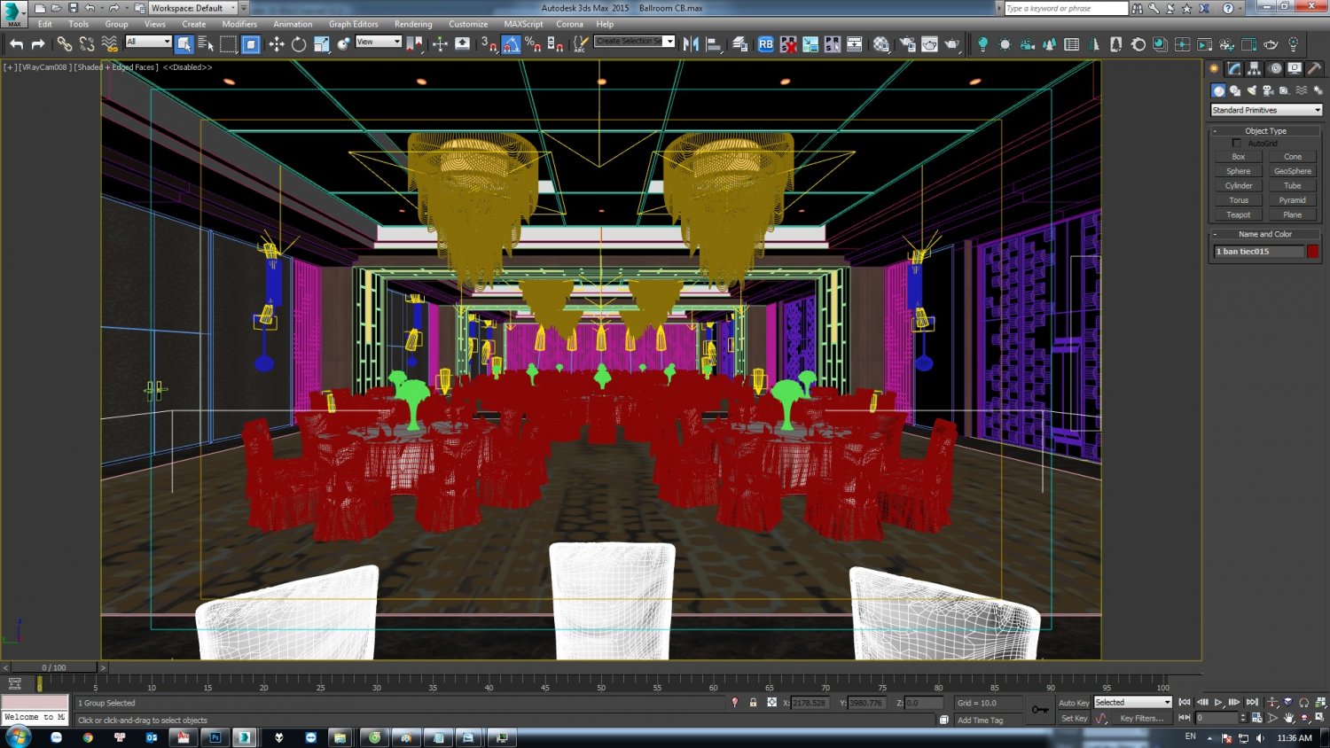 ballroom cb 3D Models in Hall 3DExport