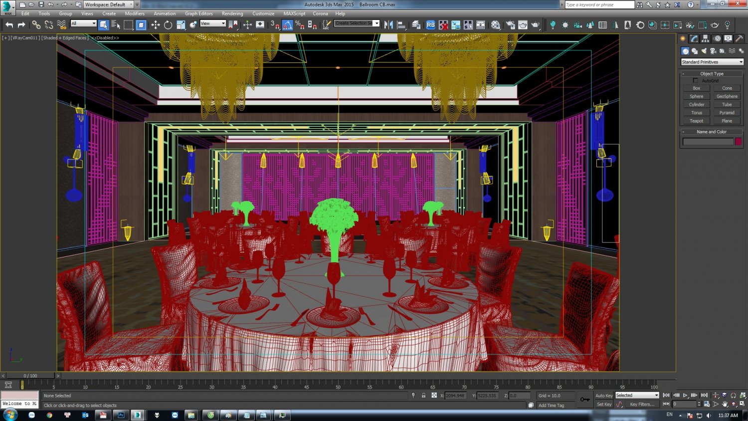 ballroom cb 3D Models in Hall 3DExport
