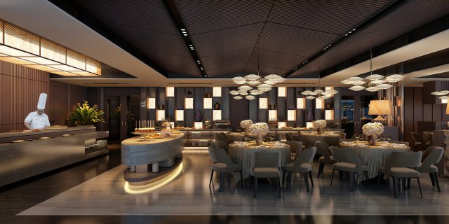 hotel restaurant cbb 3D Model in Restaurant 3DExport