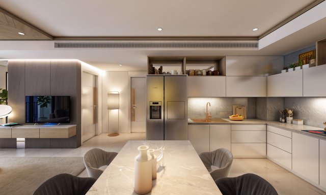 p apartment interior a2 livingroom 3D 모델 in 거실 3DExport