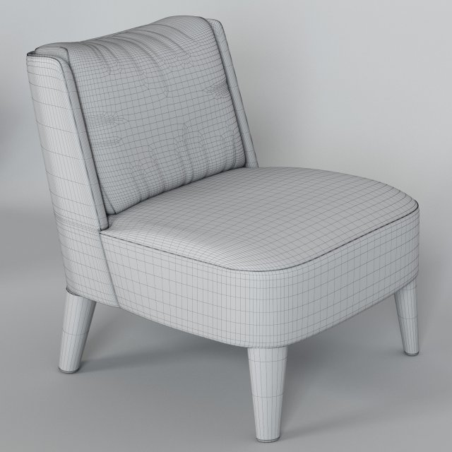 small armchairs cecile and isabelle by meridiani 3D Model in Chair 3DExport