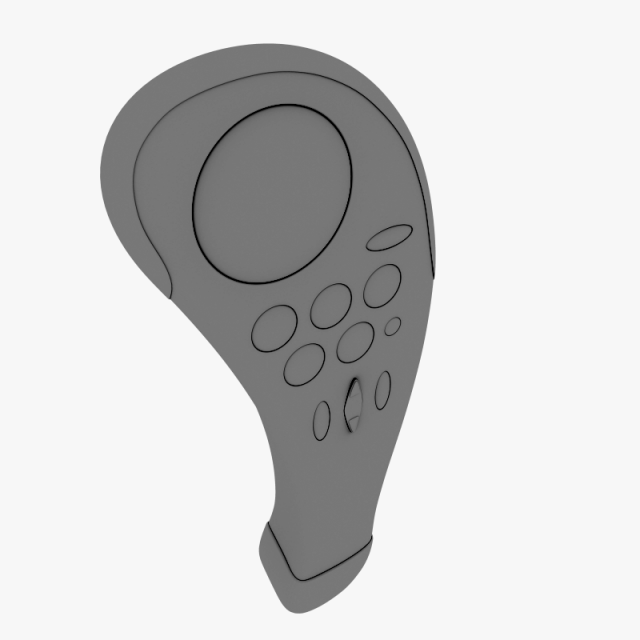 click remote 3D Model in TV 3DExport