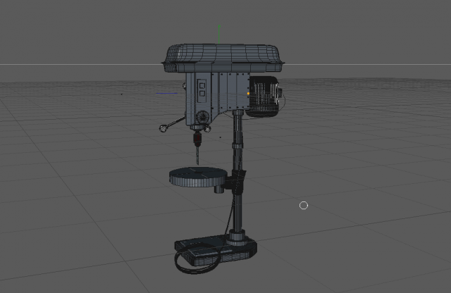 drill machine industrial machine 3D Model in Machines 3DExport