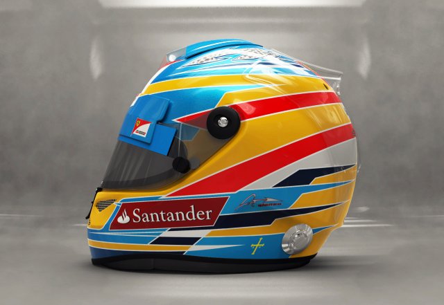 fernando alonso 2012 style racing helmet 3D Model in Sports Equipment ...