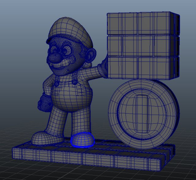 mario bros Modelo 3D in Dibujos Animados 3DExport