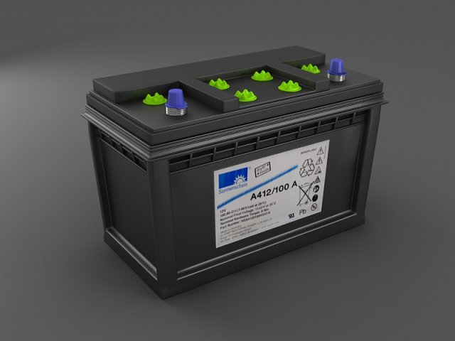 Lead-acid battery storage battery lithium battery 3D Model in Tools ...