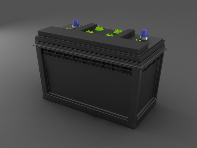 Lead-acid battery storage battery lithium battery 3D Model in Tools ...