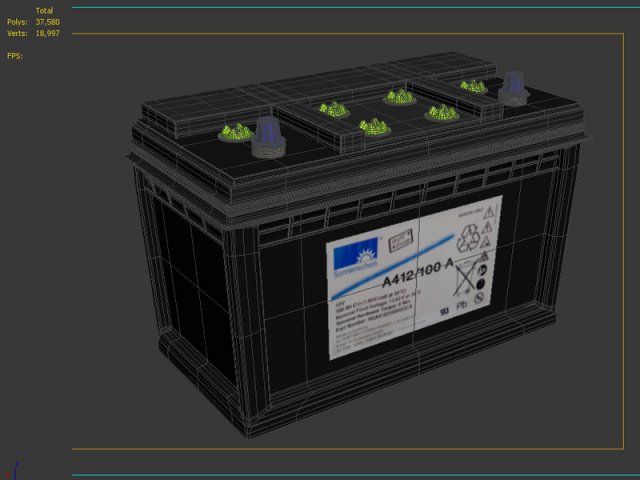 Lead-acid battery storage battery lithium battery 3D Model in Tools ...