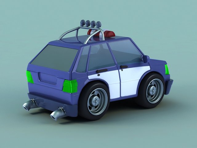 Super Cartoon police car toy police q version of the car animated ...