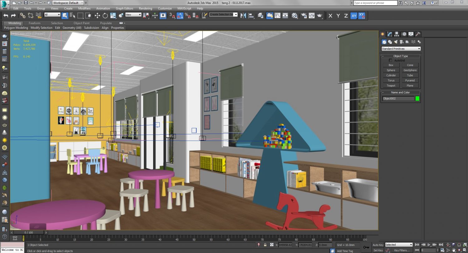 Kids classroom 3D Model in Office 3DExport