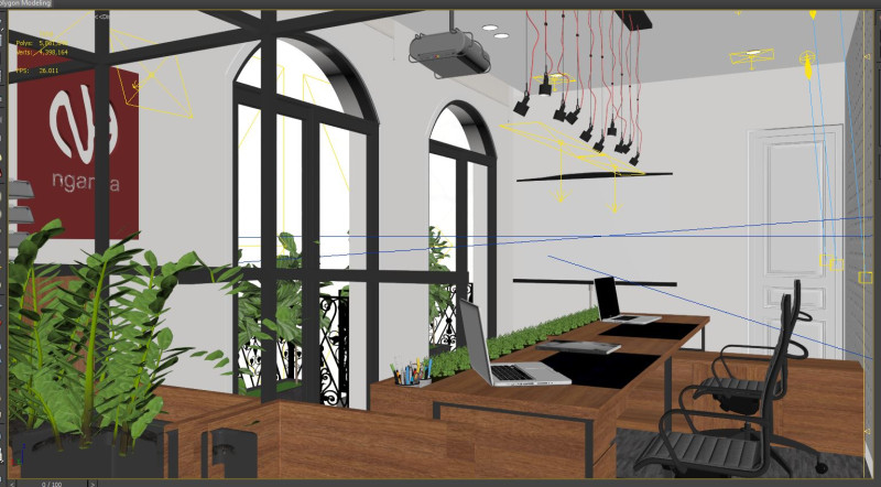 Office Reception modern 3D Model in Office 3DExport