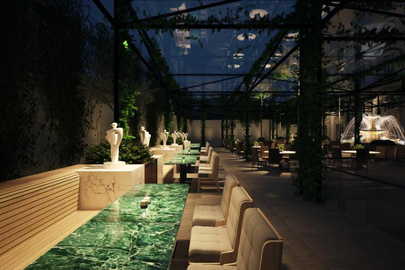 Restaurant luxury 3D Model in Restaurant 3DExport