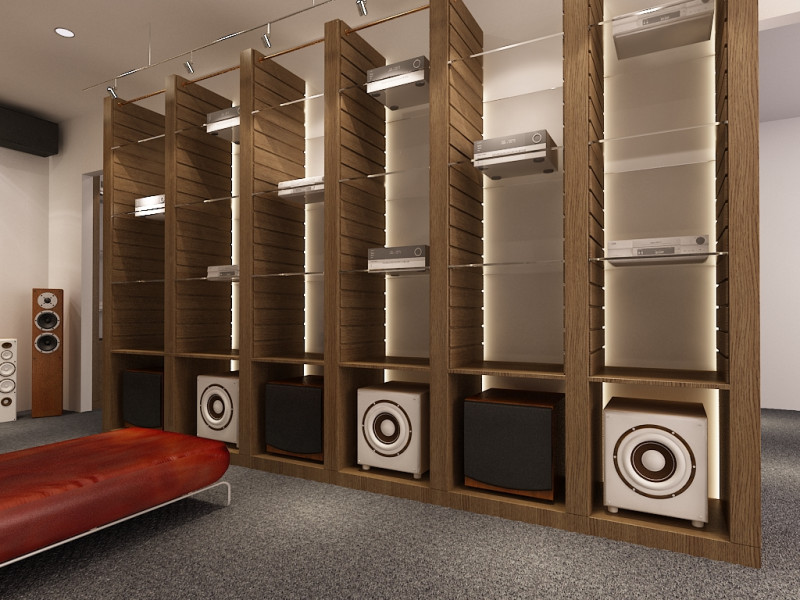 Highend Audio Store modern 3D Model in Store Spaces 3DExport