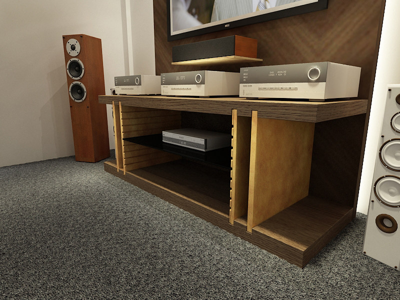 Highend Audio Store modern 3D Model in Store Spaces 3DExport