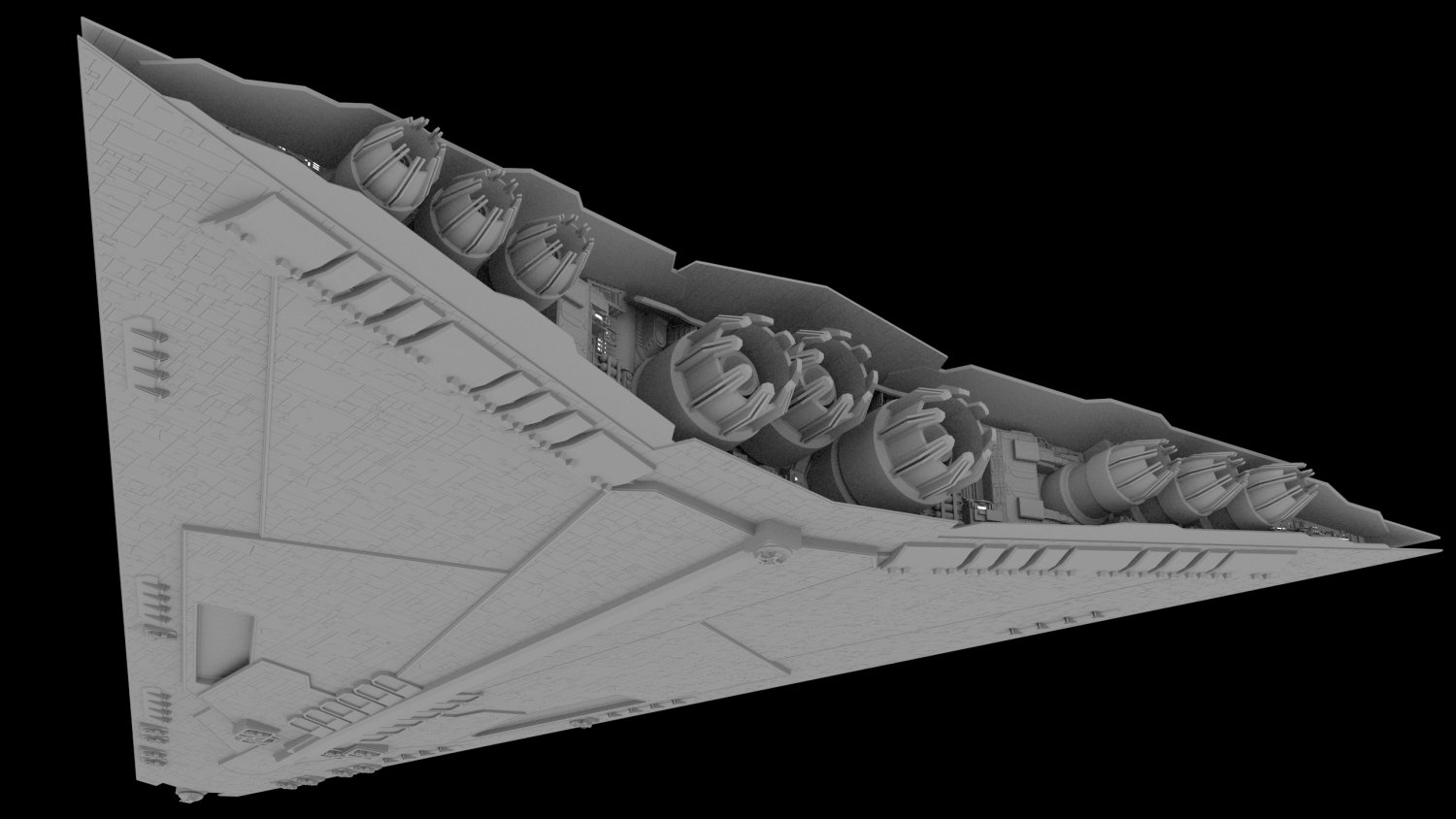 Secutor - class Star Destroyer 3D Model in Fantasy Spacecraft 3DExport