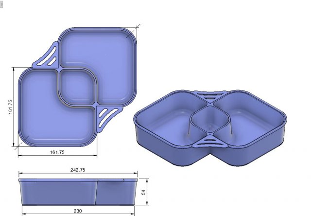food container 3D Print Model in Kitchen and Dining 3DExport