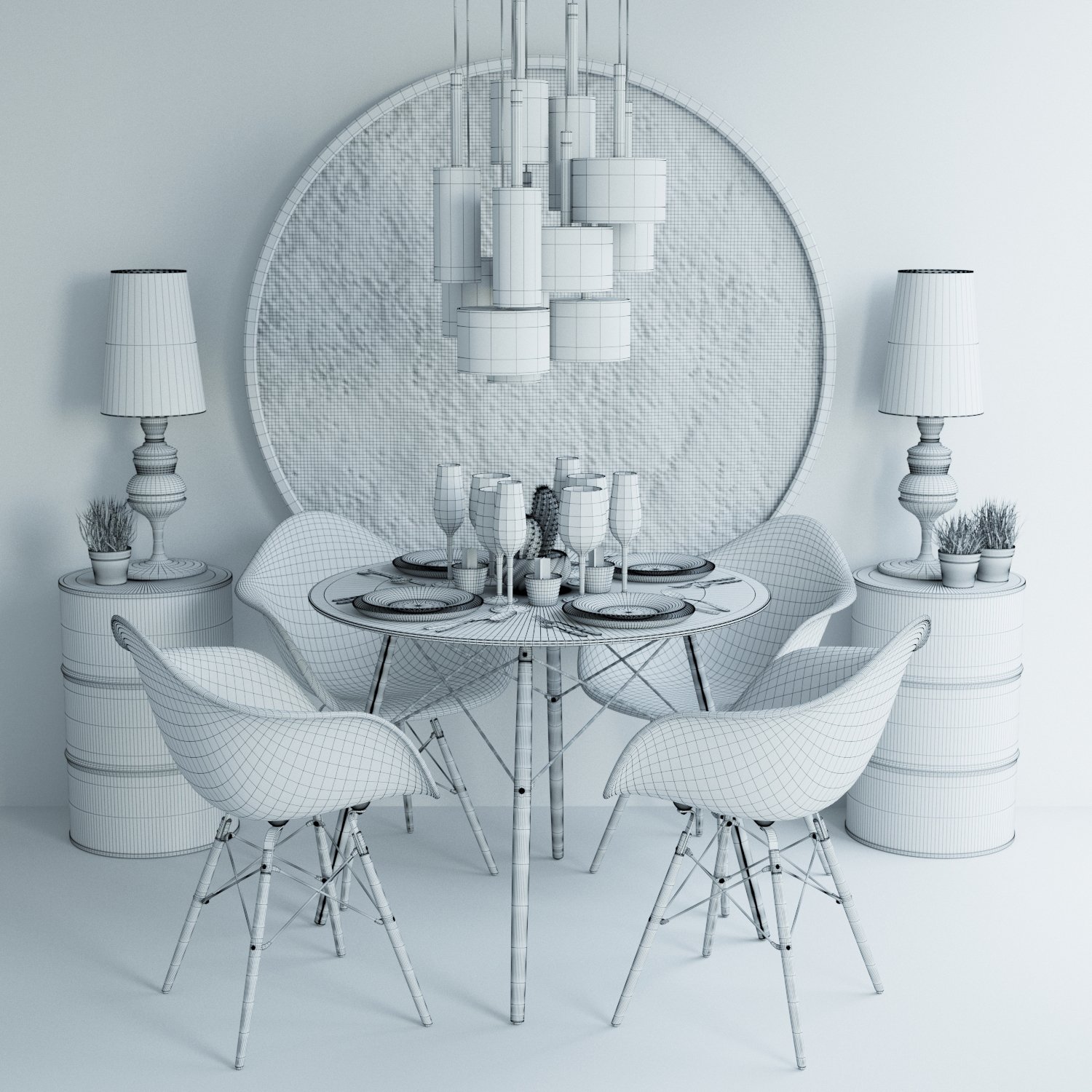 Loft design set 3D Model in Other 3DExport