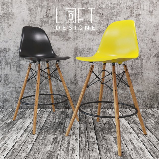 barstools loftdesigne 2 3D Model in Stool 3DExport