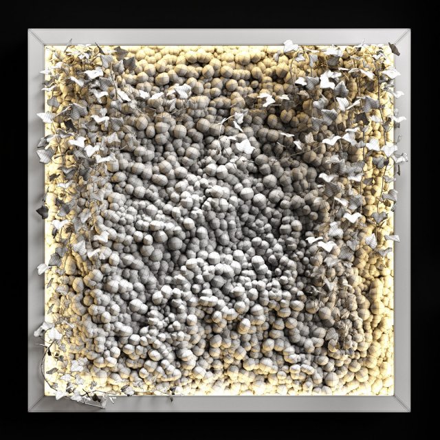 vertical garden moss modules 4 3D Model in Small Plants 3DExport