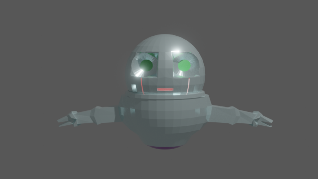 Simple robot 3D Model in Robot 3DExport
