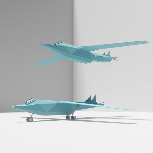 Cartoon airplane 3D Model in Recon 3DExport