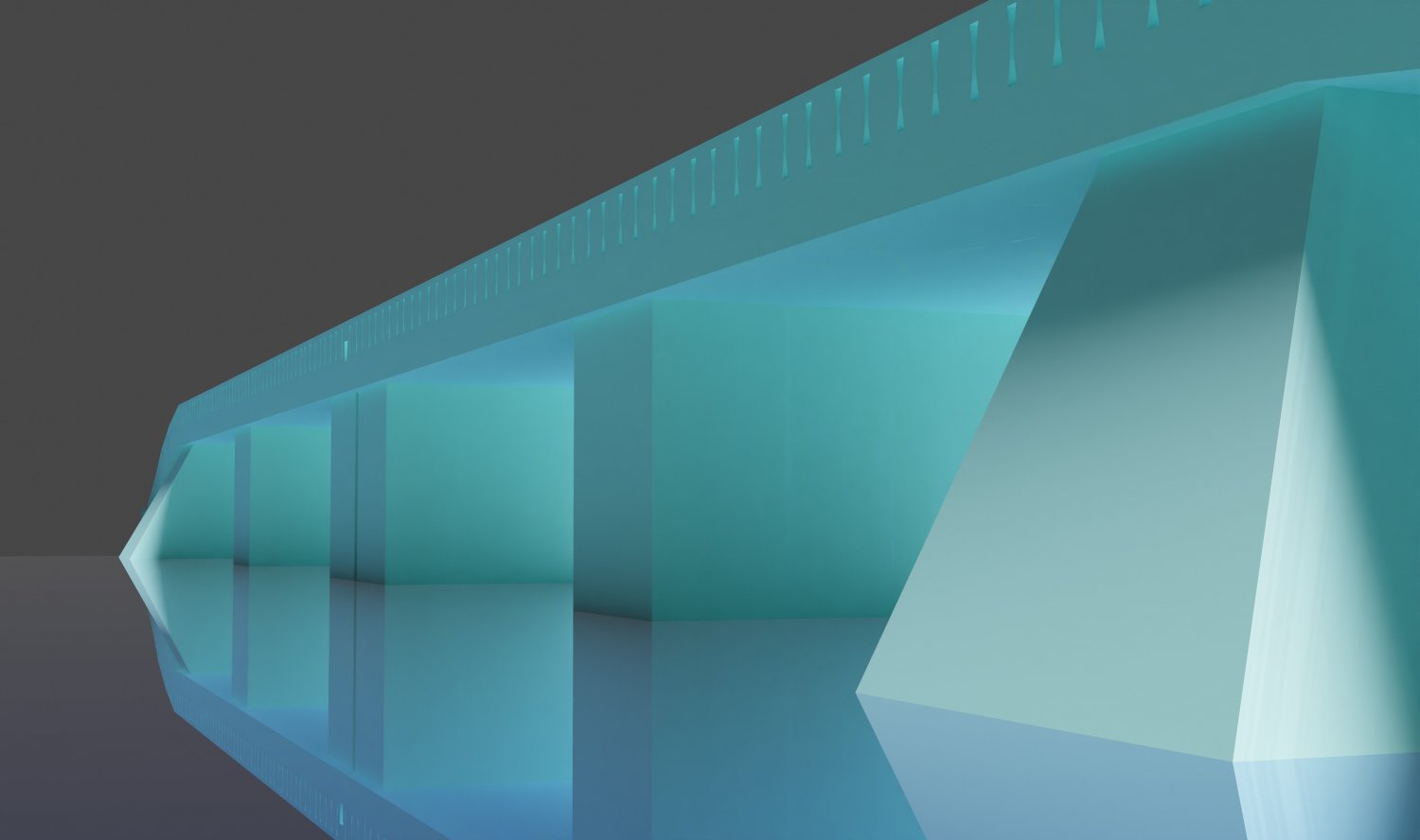 Simple stone or concrete bridge 3D Model in Bridge 3DExport