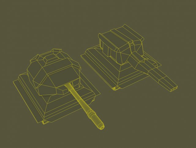 Two toy tanks 3D Model in Tank 3DExport
