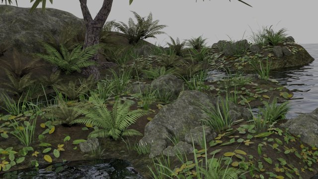 scene 3D Model in Environment 3DExport