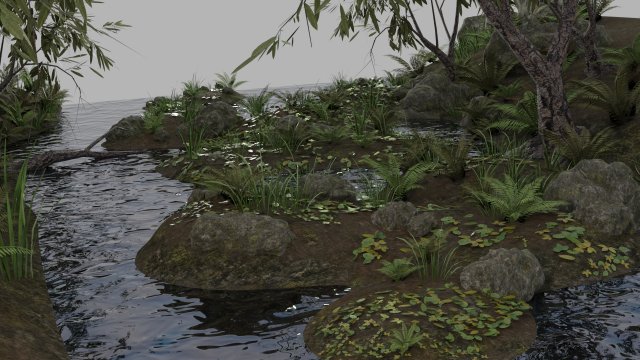 scene 3D Model in Environment 3DExport