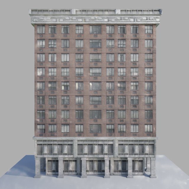 realistic building 3D Model in Buildings 3DExport