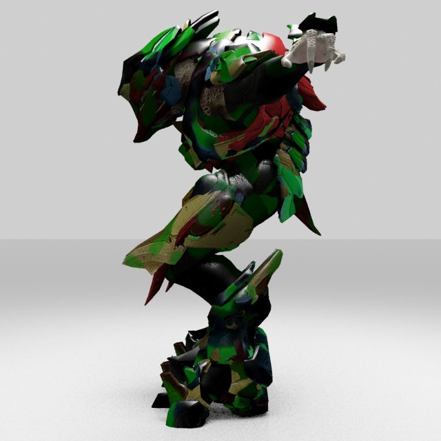robot monster figure 3D Model in Robot 3DExport