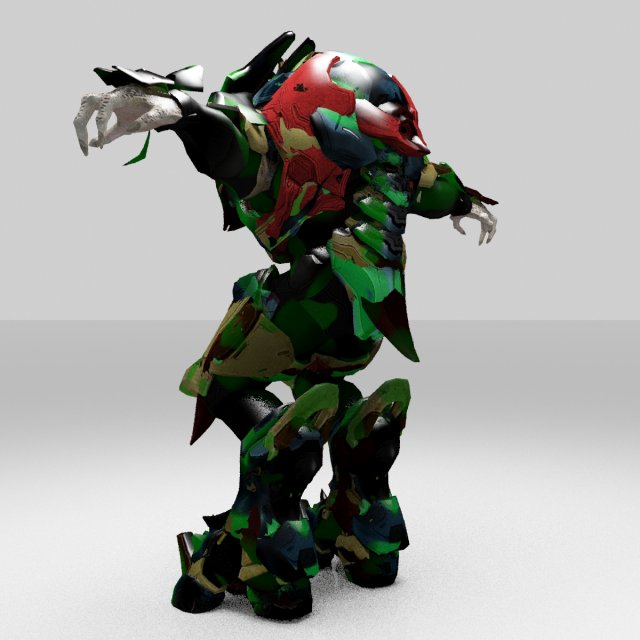 robot monster figure 3D Model in Robot 3DExport