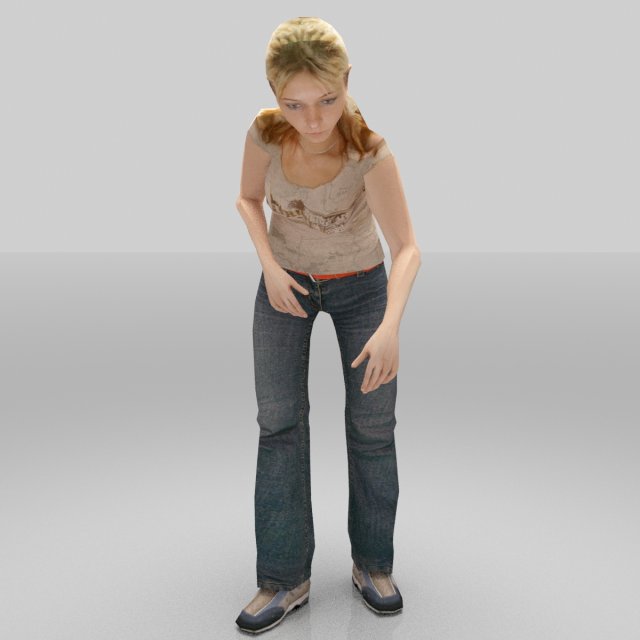 angelia girls 3D Model in Woman 3DExport