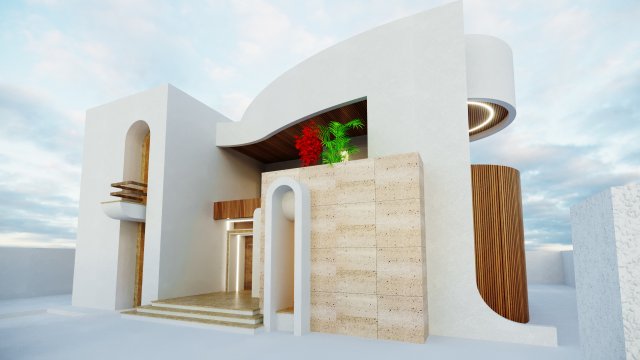 Modern villa model in modern Arabic style 3D Model in Buildings 3DExport
