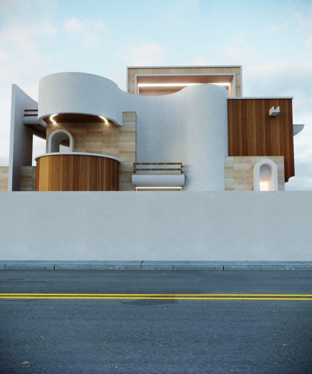 Modern villa model in modern Arabic style 3D Model in Buildings 3DExport