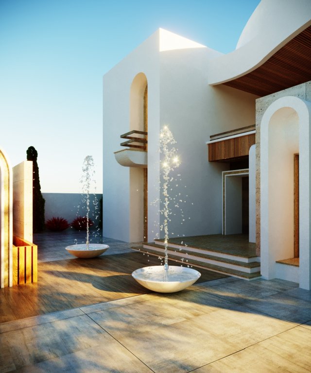 Modern villa model in modern Arabic style 3D Model in Buildings 3DExport