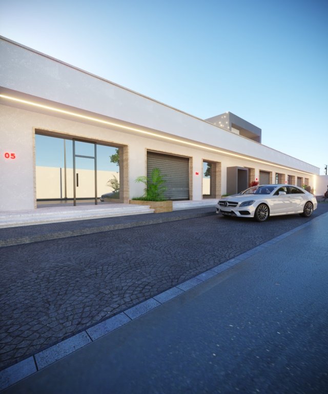 Model of a group of commercial shops on the main street 3D Model in ...