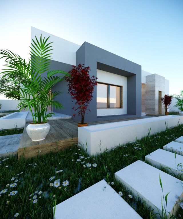 Single villa 3D Model in Buildings 3DExport