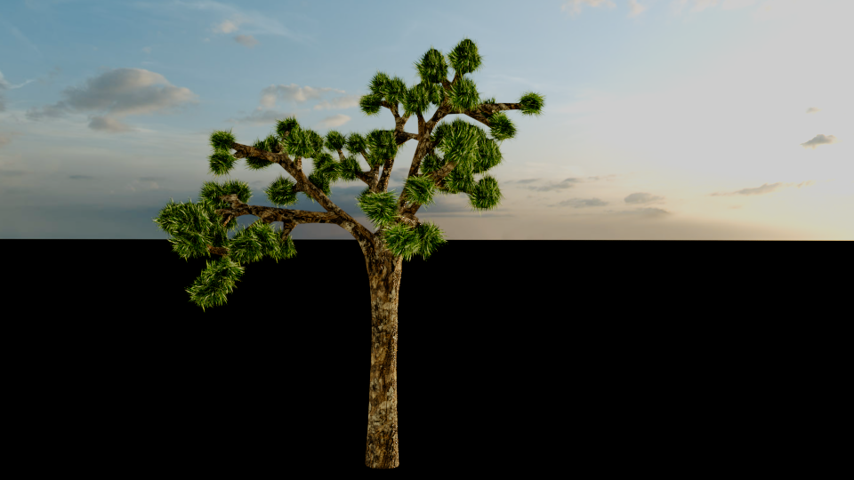 Joshua Tree 3D Model in Tree 3DExport