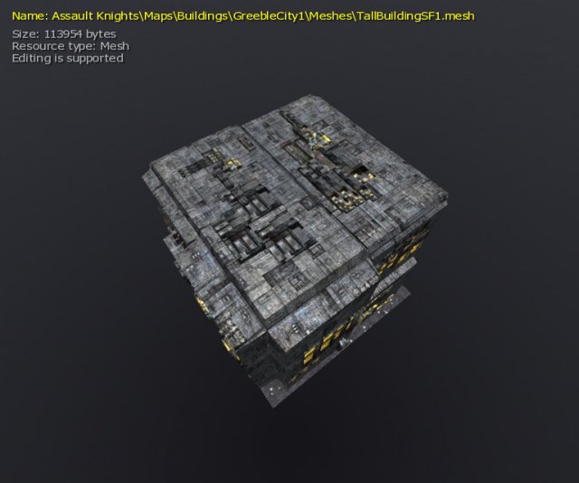 3d greeble city buildings 3D Model in Buildings 3DExport