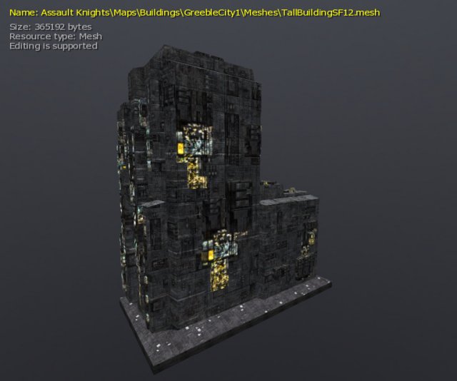 3d greeble city buildings 3D Model in Buildings 3DExport