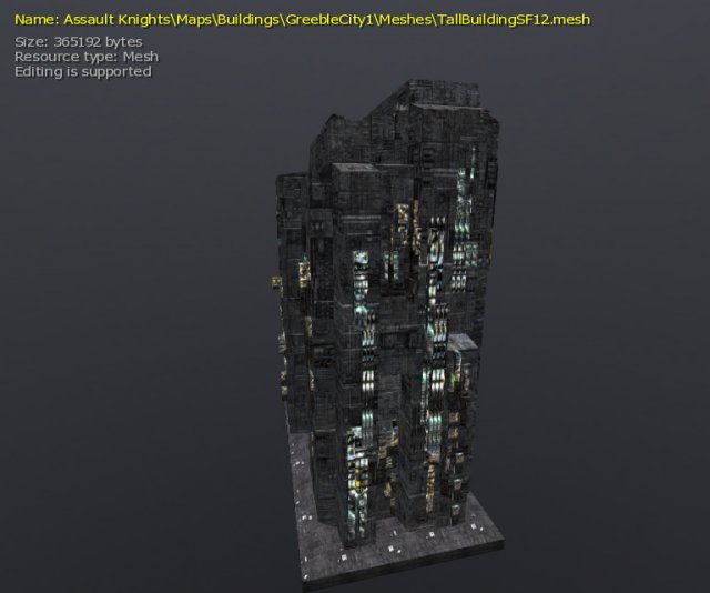 3d greeble city buildings 3D Model in Buildings 3DExport