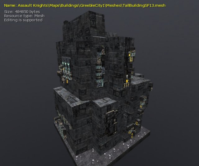 3d greeble city buildings 3D Model in Buildings 3DExport
