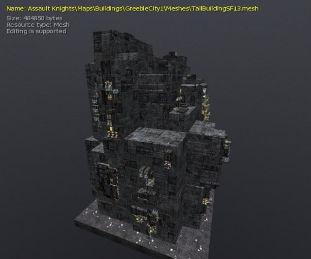 3d greeble city buildings 3D Model in Buildings 3DExport