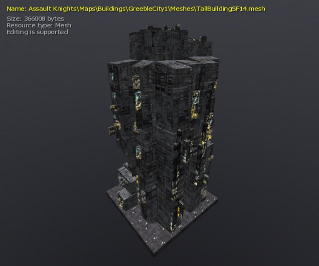 3d greeble city buildings 3D Model in Buildings 3DExport