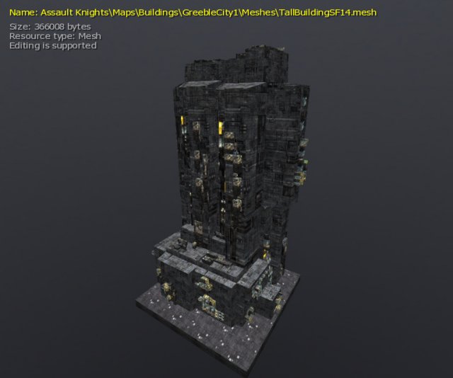 3d greeble city buildings 3D Model in Buildings 3DExport