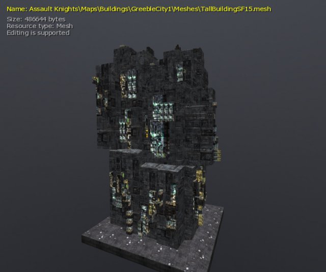 3d greeble city buildings 3D Model in Buildings 3DExport