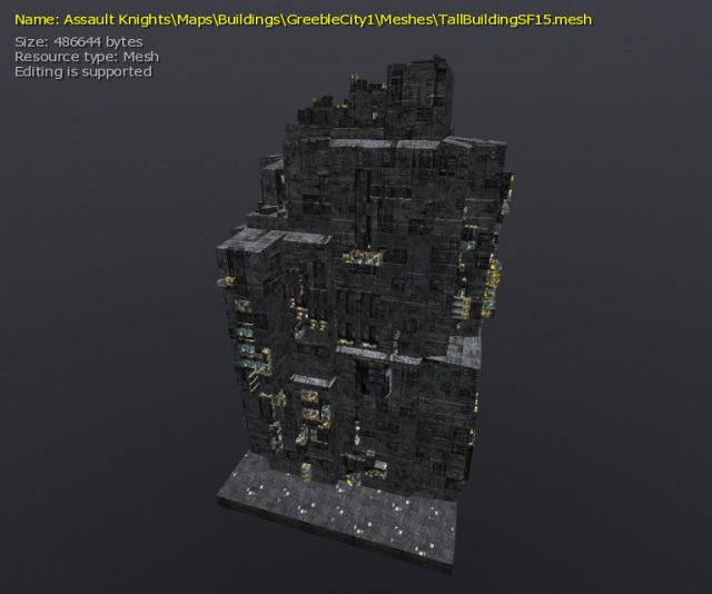3d greeble city buildings 3D Model in Buildings 3DExport