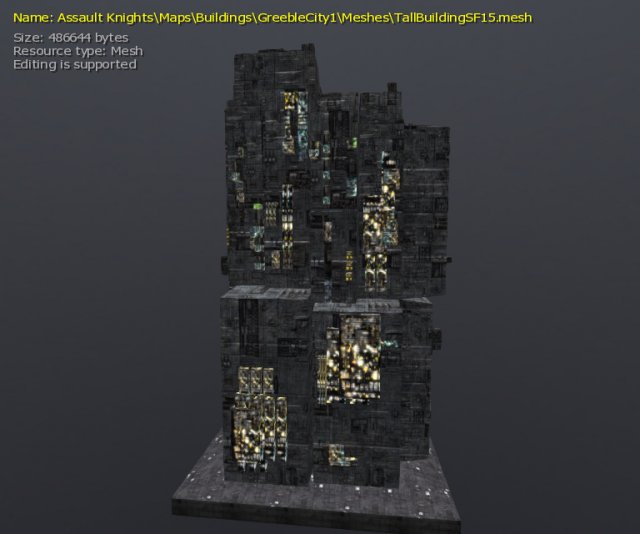 3d greeble city buildings 3D Model in Buildings 3DExport